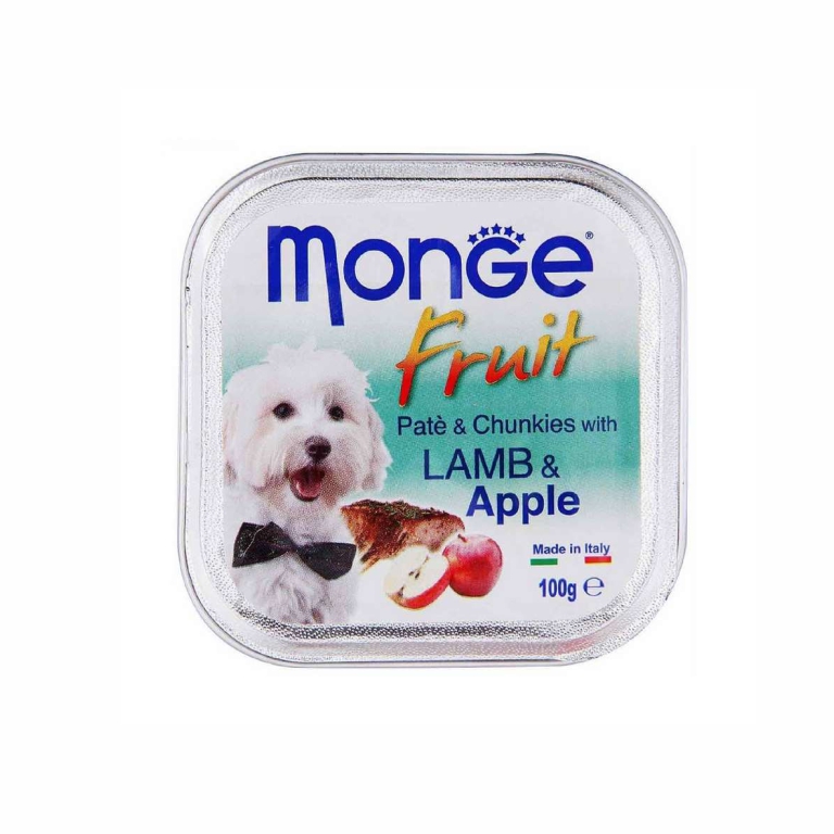 Monge | Adult Lamb & Apple Dog Food 100g – Pet Lovers Centre Philippines