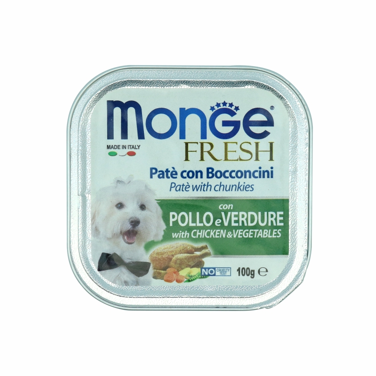 Monge | Chicken with Vegetable Dog Food 100g – Pet Lovers Centre ...