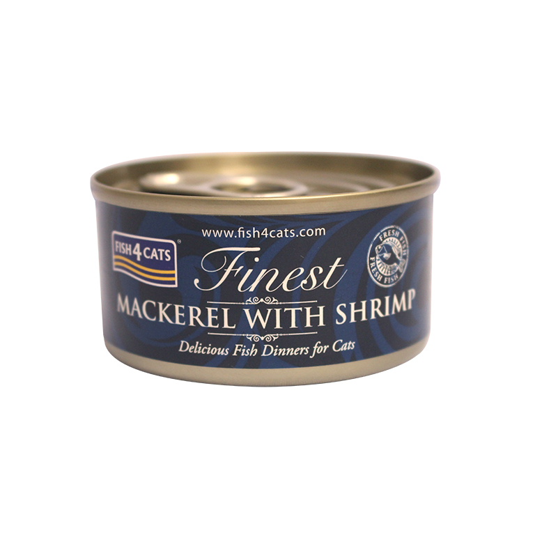 Fish4Cats | Finest Mackerel with Shrimp 70g – Pet Lovers Centre Philippines
