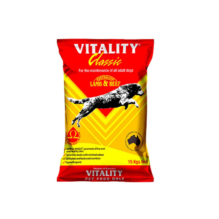 Vitality | Classic Large Bites Dog Food 15kg – Pet Lovers Centre ...