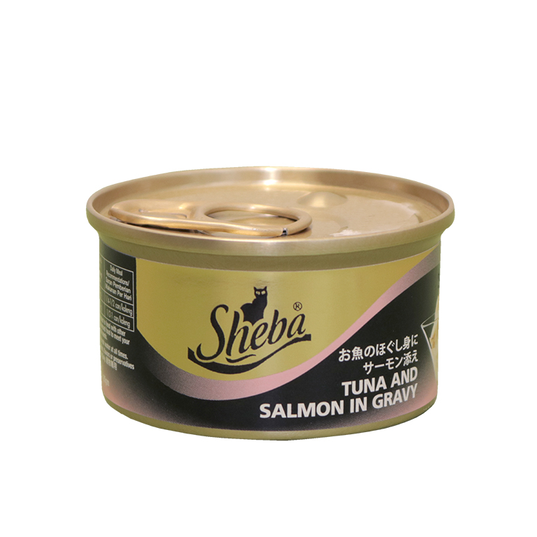 Sheba | Tuna And Salmon in Gravy Can 85g – Pet Lovers Centre Philippines